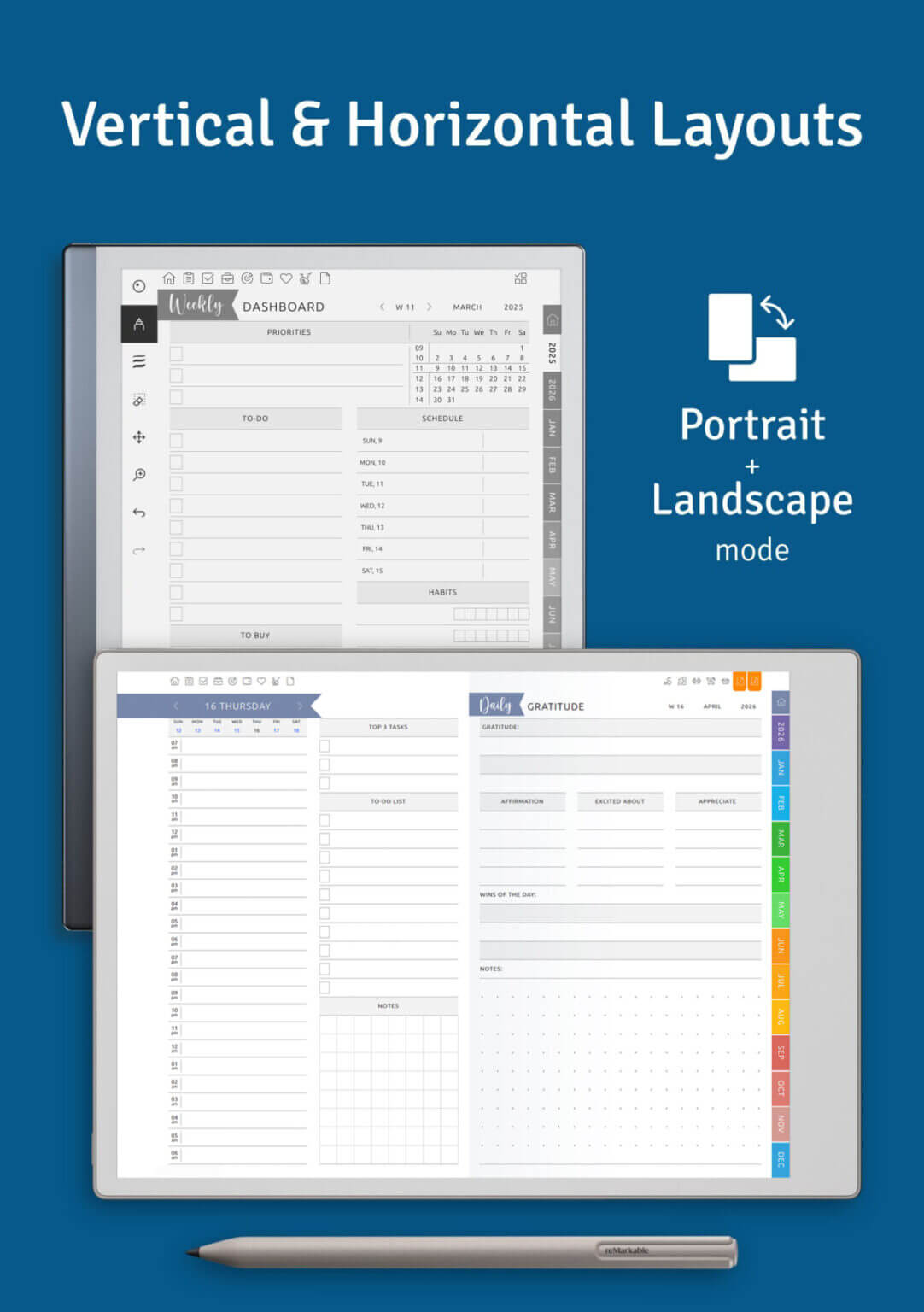 Ultimate reMarkable Planner 2025 & 2026 - Digital Planner Boutique